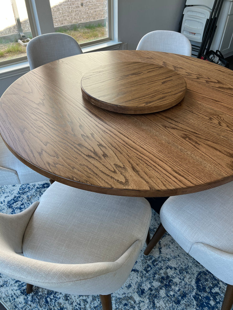 Trapezoid Round Dining Table – The Woodhills by David V.