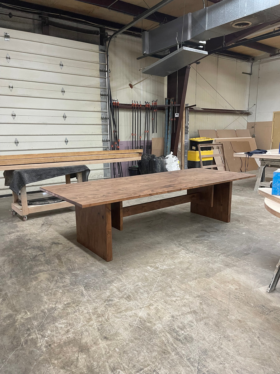 Double Modern Dining Table – The Woodhills by David V.