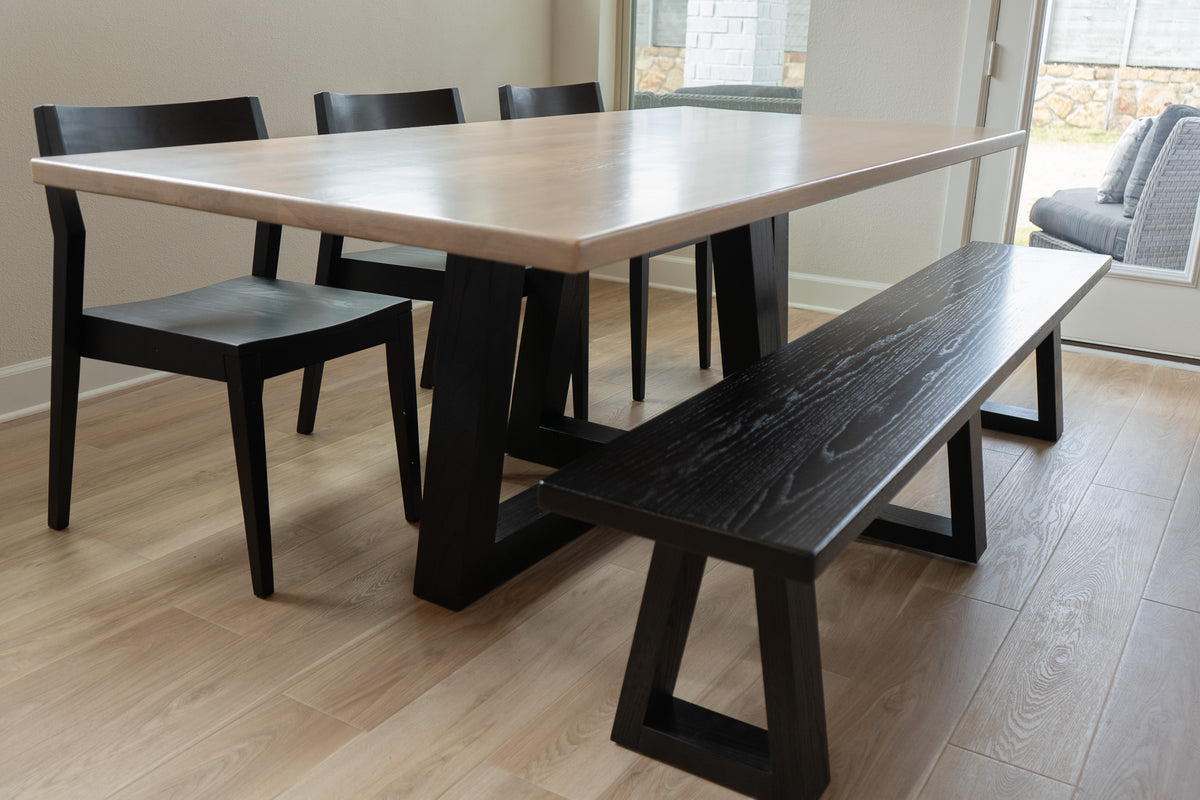 Trapezoid Rectangular Dining Table – The Woodhills by David V.
