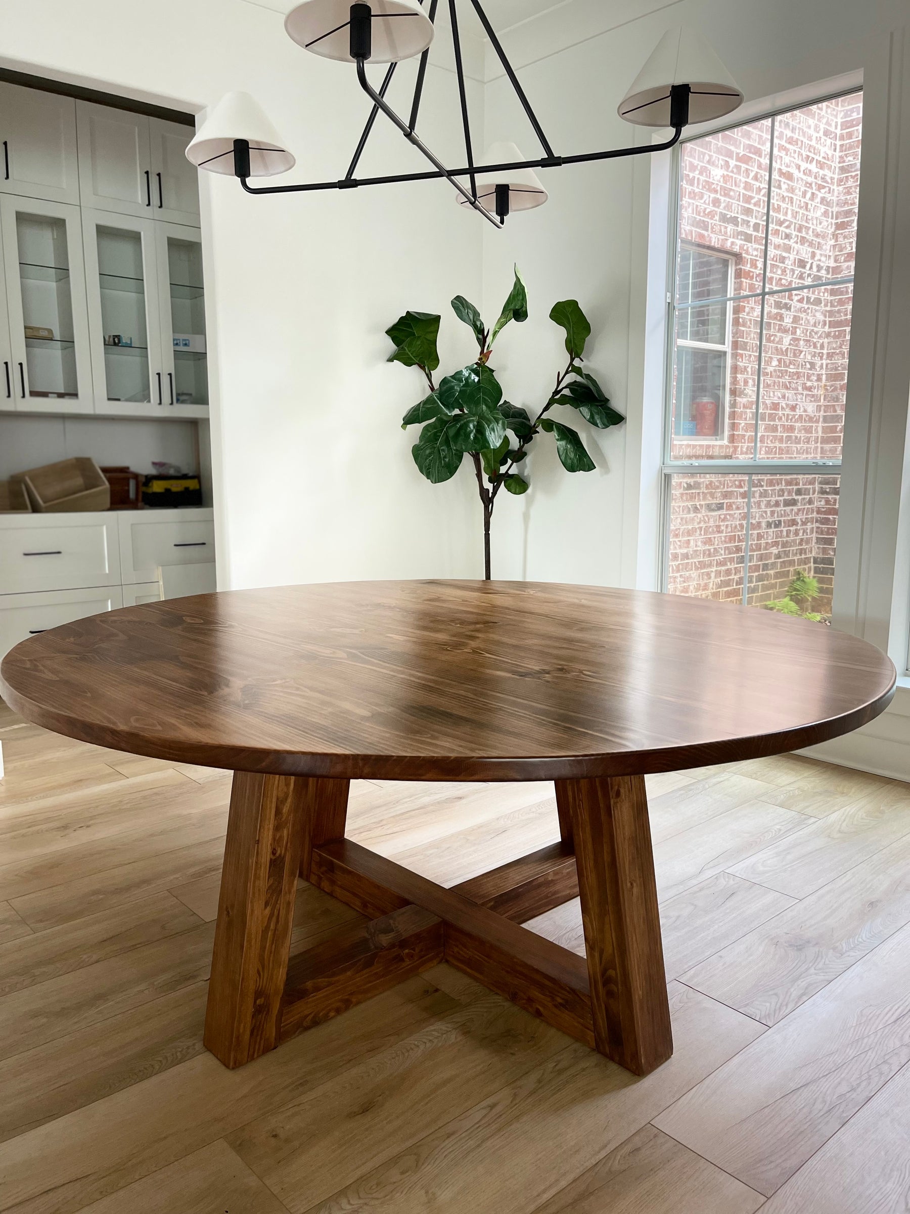 Trapezoid Round Dining Table – The Woodhills by David V.