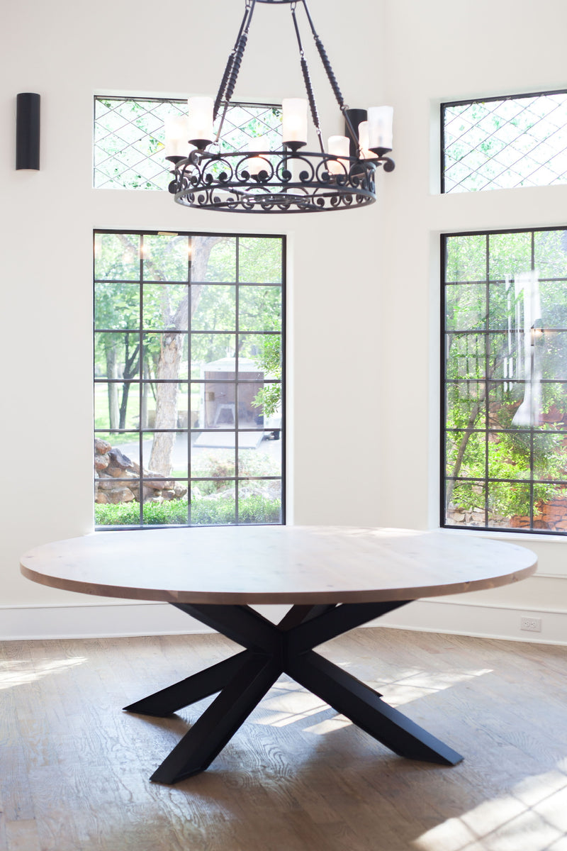 72" Modern Round Dining Table – The Woodhills by David V.